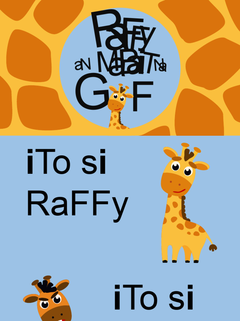 Raffy Ang Mabait Na Giraffe | PDF