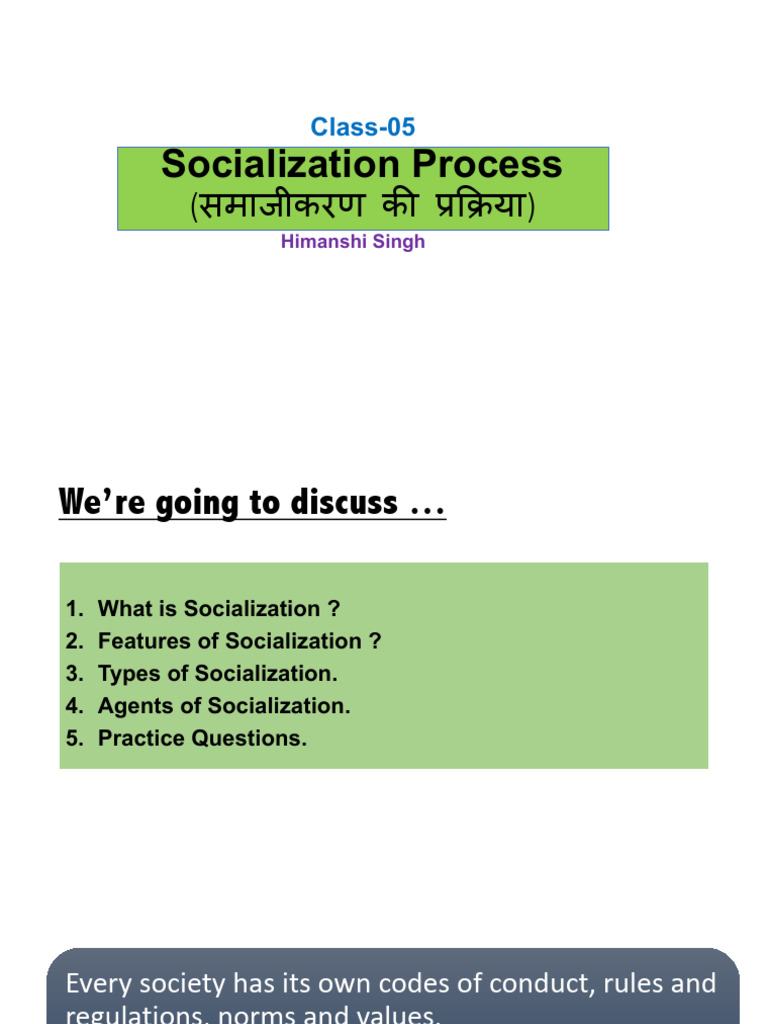 Socialization | PDF | Socialization | Behavioural Sciences