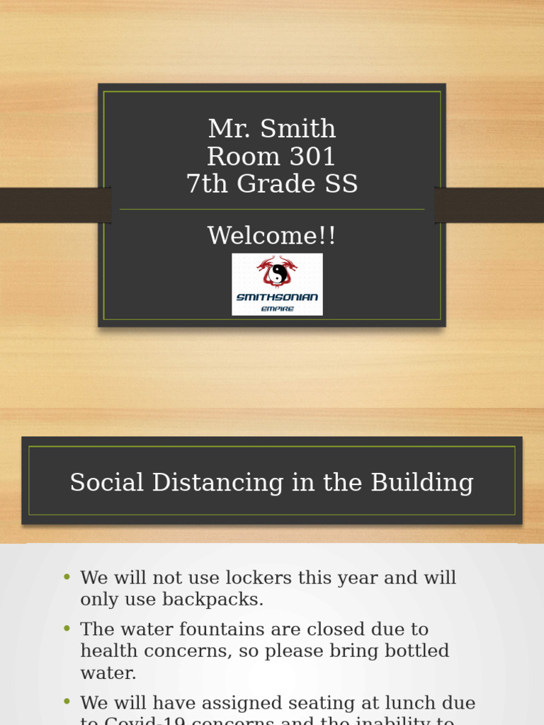 7th Grade Classroom Guidelines 2023 | PDF