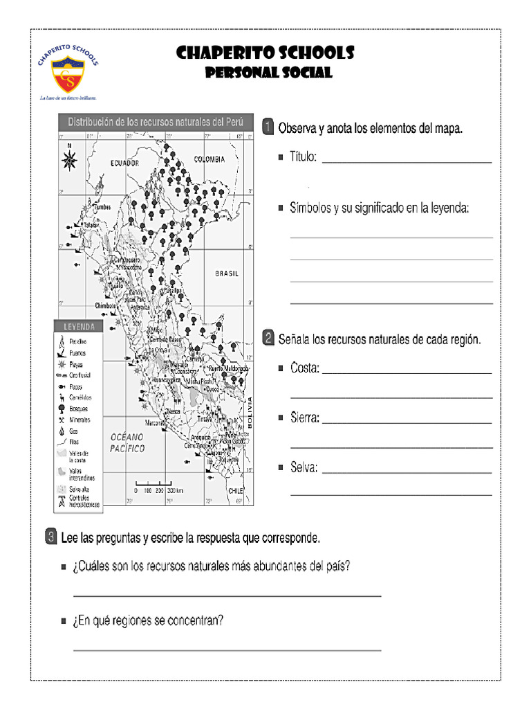 Ficha PS 5to - Los Mapas | PDF