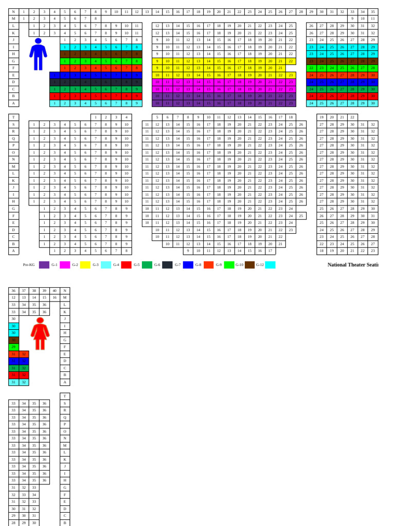 National Theater Seating Chart | PDF