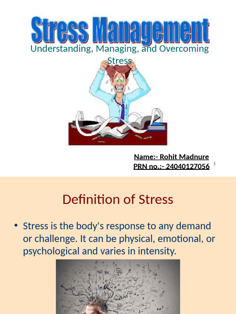 Stress Management Presentation | PDF