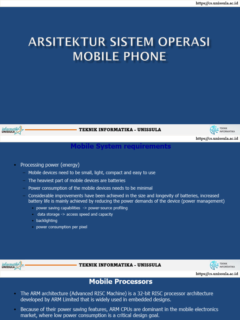 PERTEMUAN #15 - Arsitektur Sistem Operasi Mobile Phone | PDF | Random ...