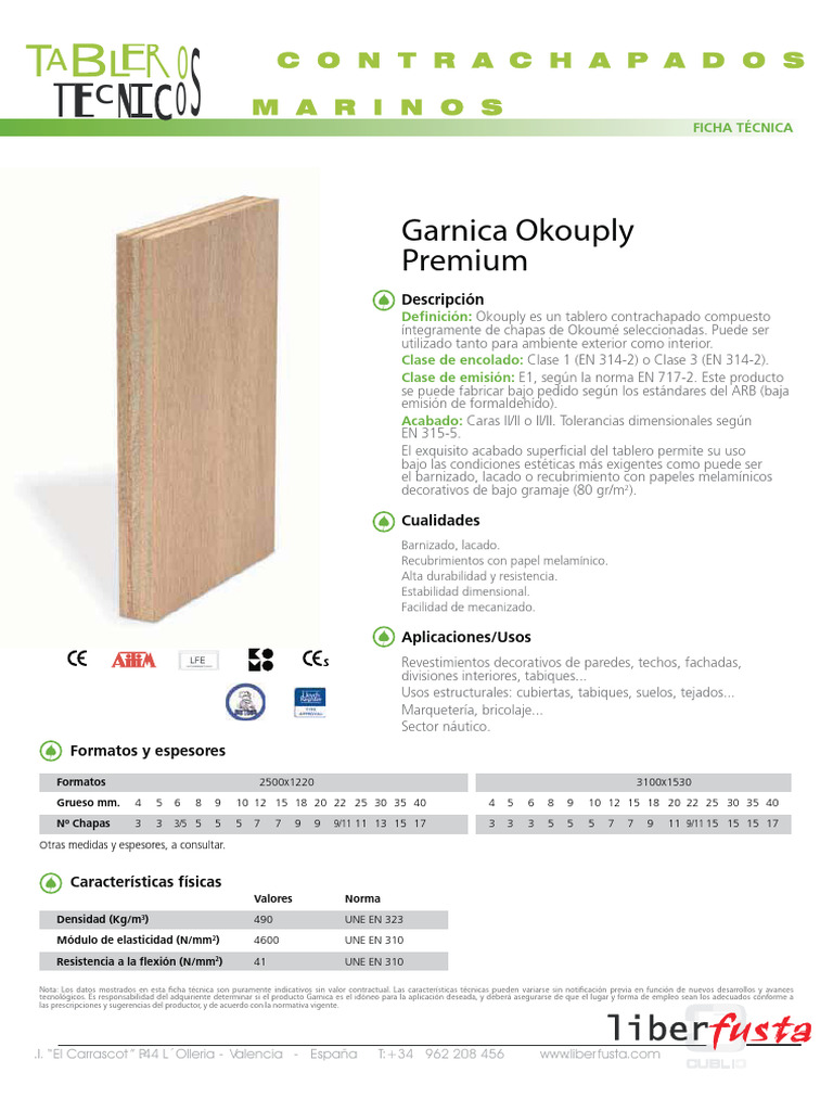 Contrachapado Marino | PDF | Materiales