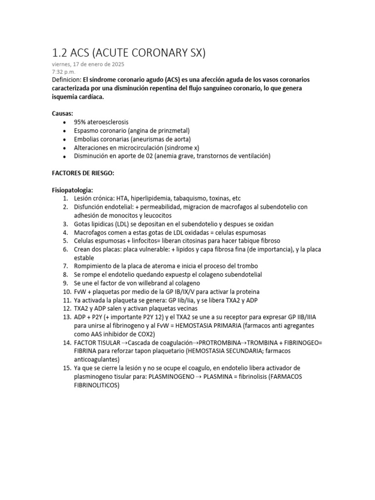 SCA | PDF | Coagulación | Plaqueta