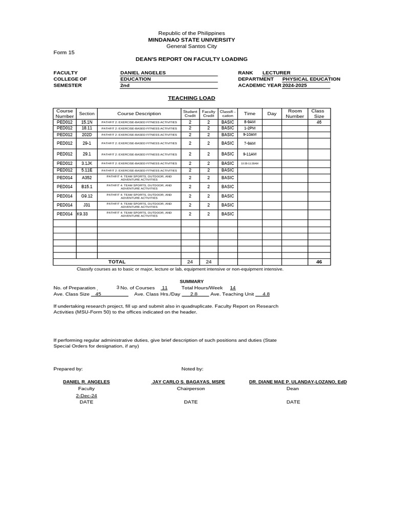 FORM 15 Blank | PDF | Academia
