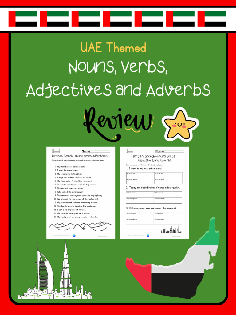 Nouns, Verbs, Adjectives and Adverbs Nouns, Verbs, Adjectives and ...