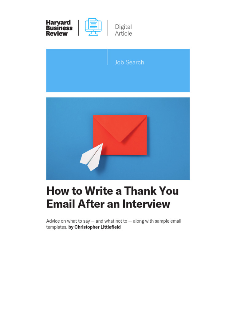 How To Write A Thank You Email | PDF | Copyright