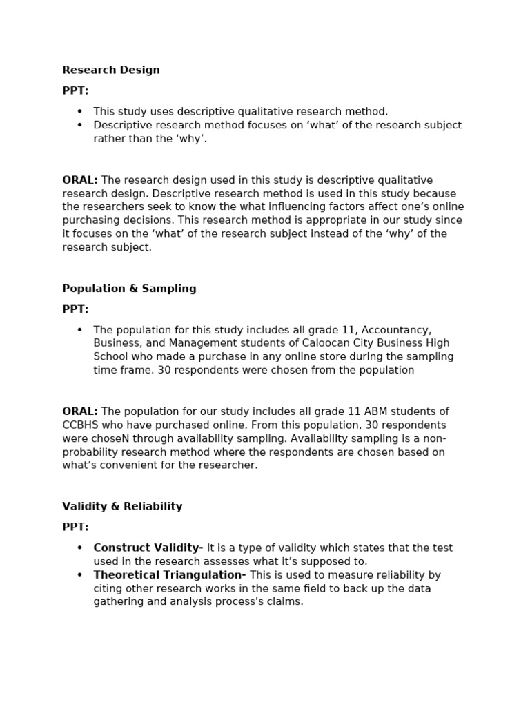 UY- SCRIPT | PDF | Validity (Statistics) | Survey Methodology