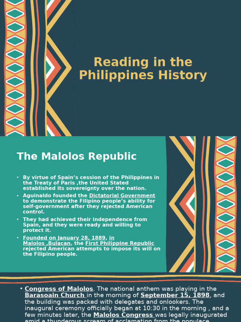 Reading in The Philippines History | PDF | Philippines
