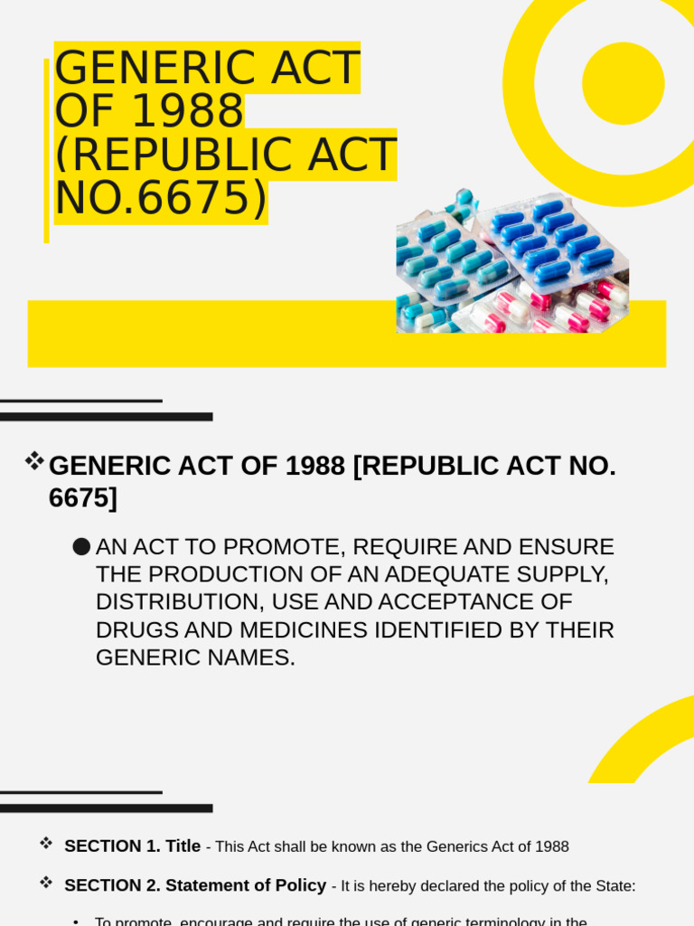 Generic-Act-Group-8 | PDF | Generic Drug | Pharmacy