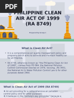 RA 8749 The Philippines Clean Air Act of 1999 | PDF | Particulates ...