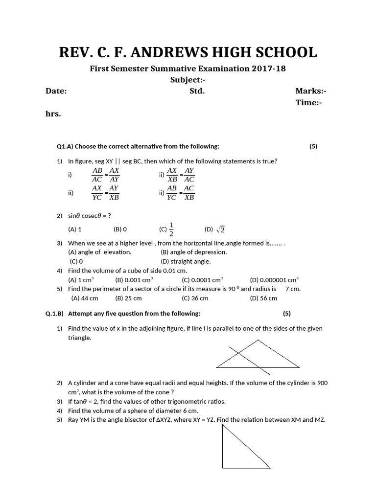 10geometry22-7-18fut | PDF | Area | Triangle