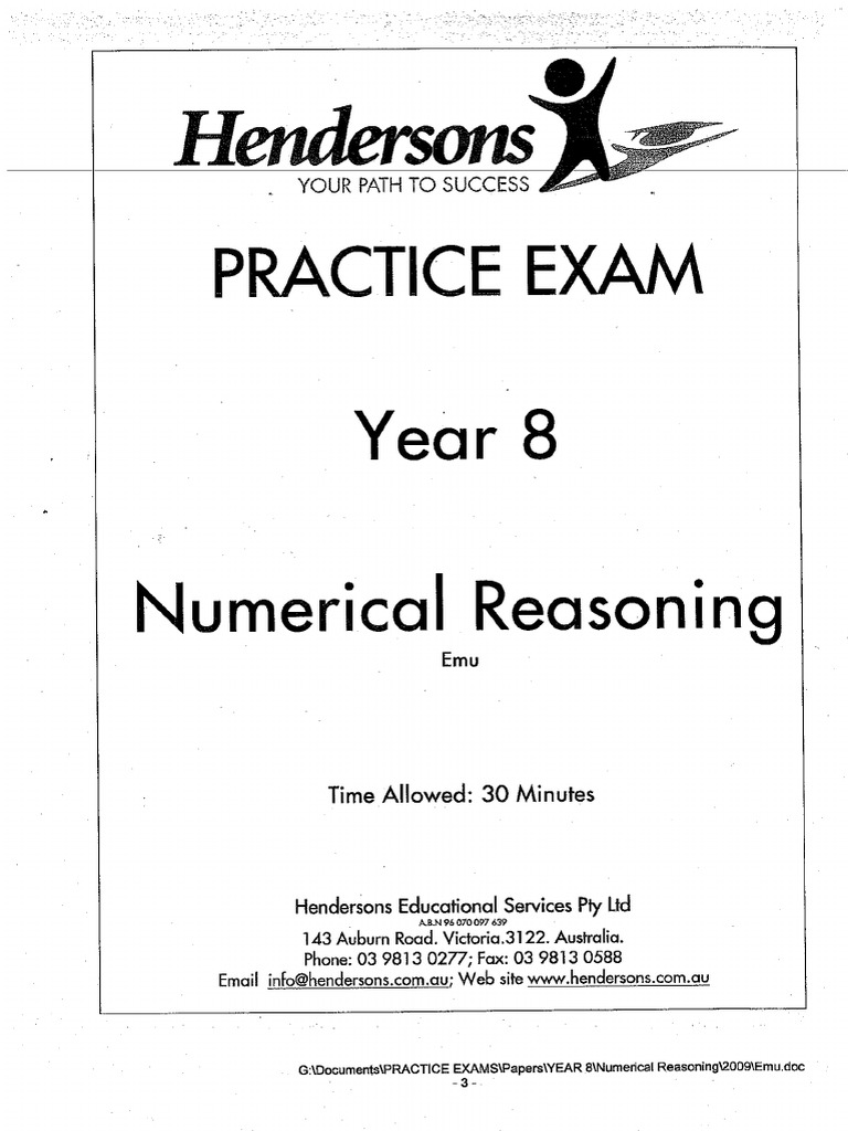Numerical Reasoning Selective Paper | PDF