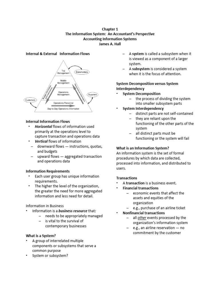 Chapter 1; Information System 2 | PDF | Audit | System