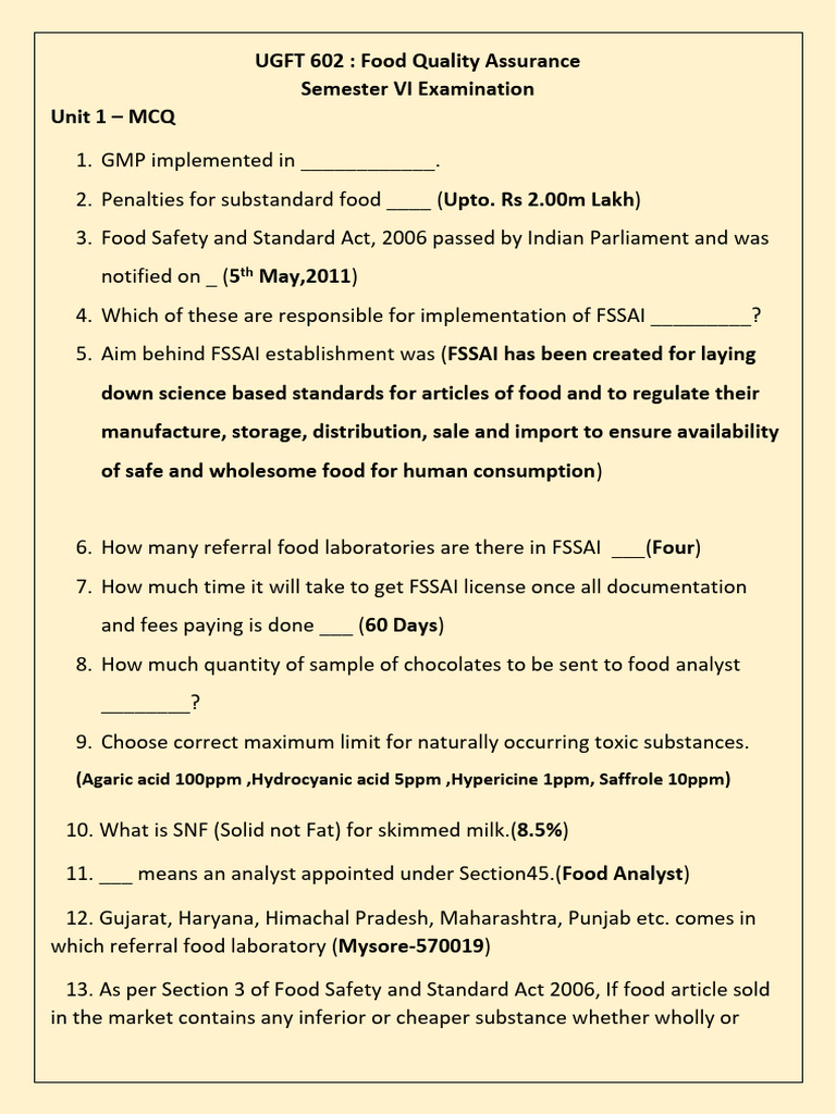 UGFT602 U1 MCQ Ans | PDF