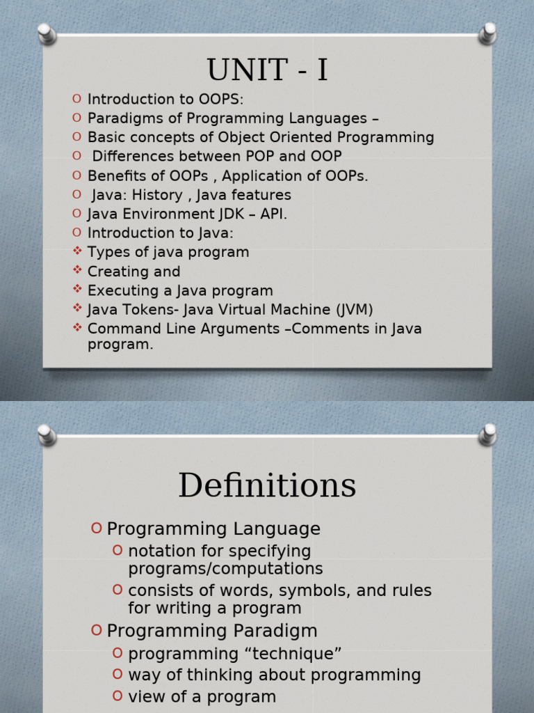 Unit1 Pdf Object Oriented Programming Class Computer Programming 7280