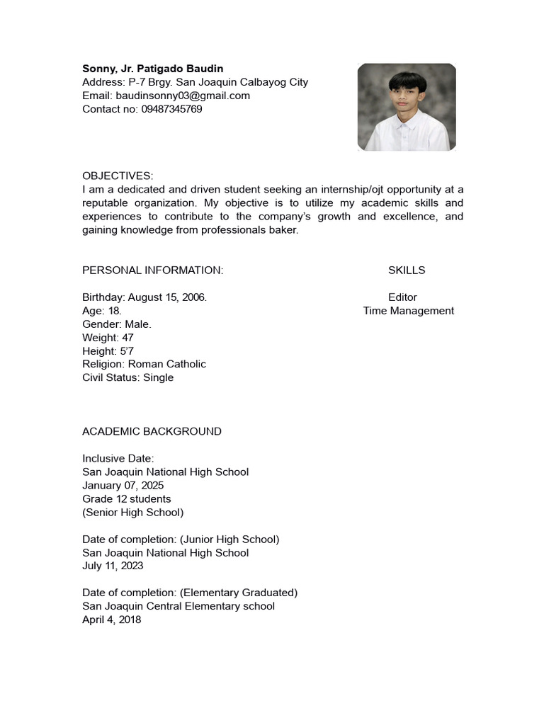 Sonny P Baudin | PDF