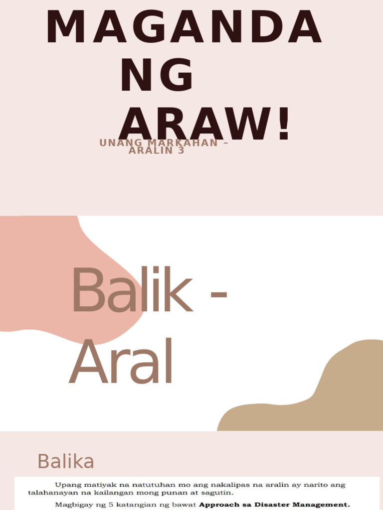 AP 10 Quarter 1 Module 5 Unang Yugto | PDF