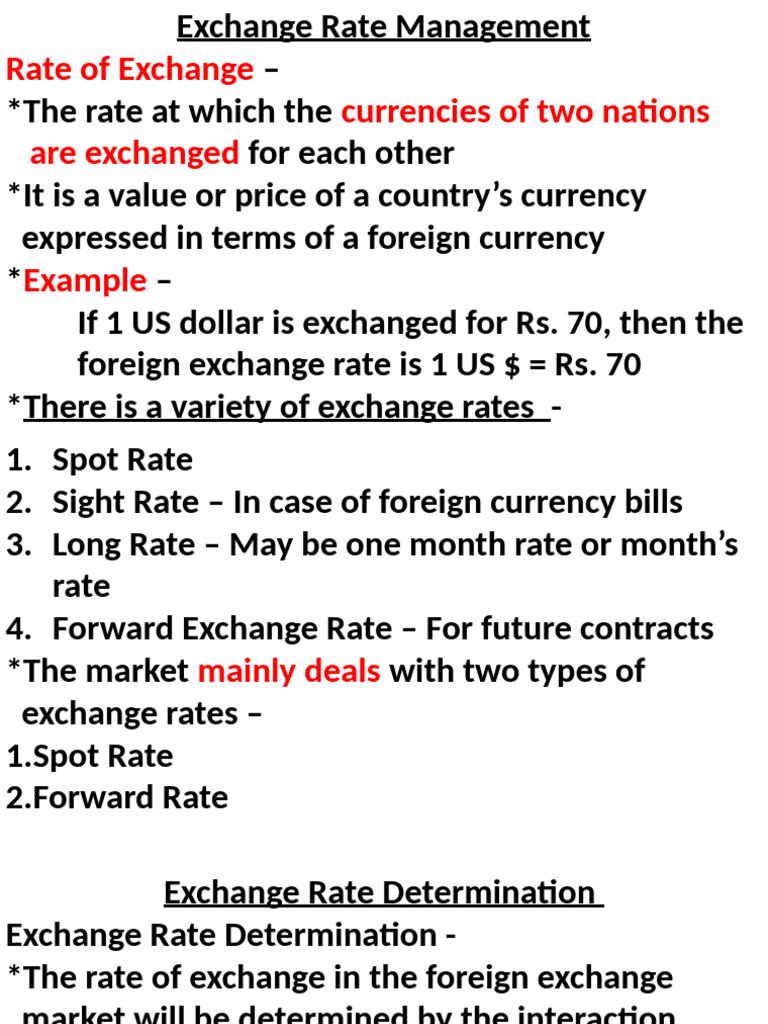 Exchange Rate Management | PDF | Exchange Rate | Economic Equilibrium