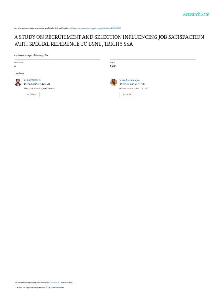 B Er.R.gopiNATHBSNLManuscripttoSt - Josephscollege UP | PDF | Job ...