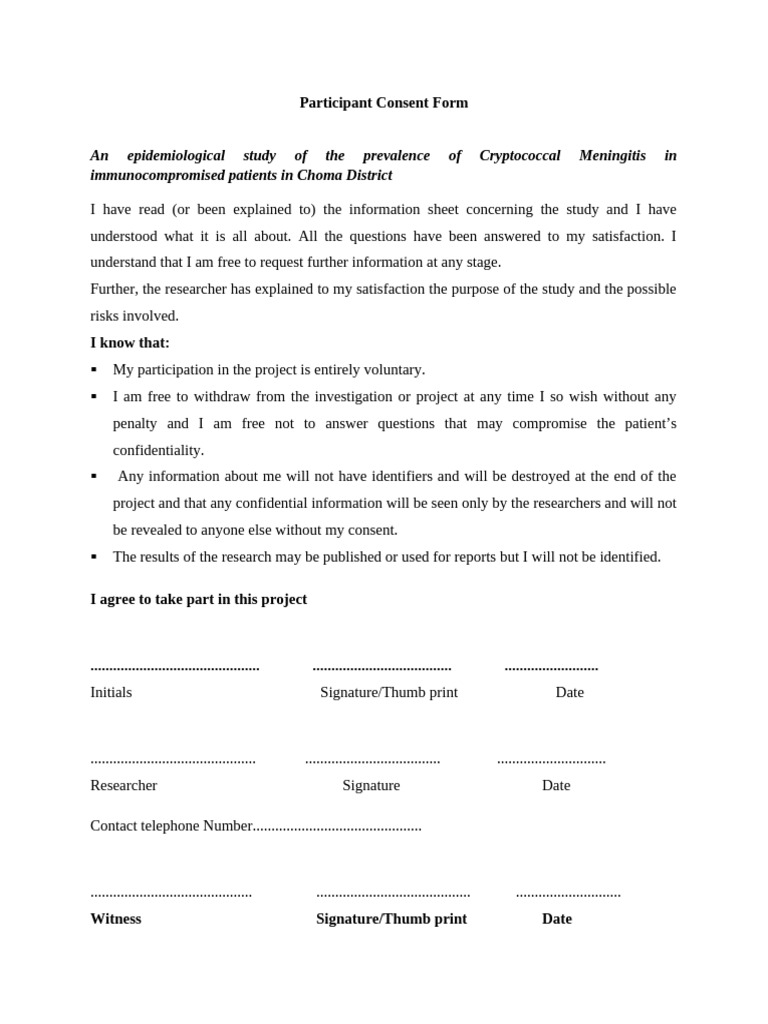 Emmy Participant Consent Form | PDF