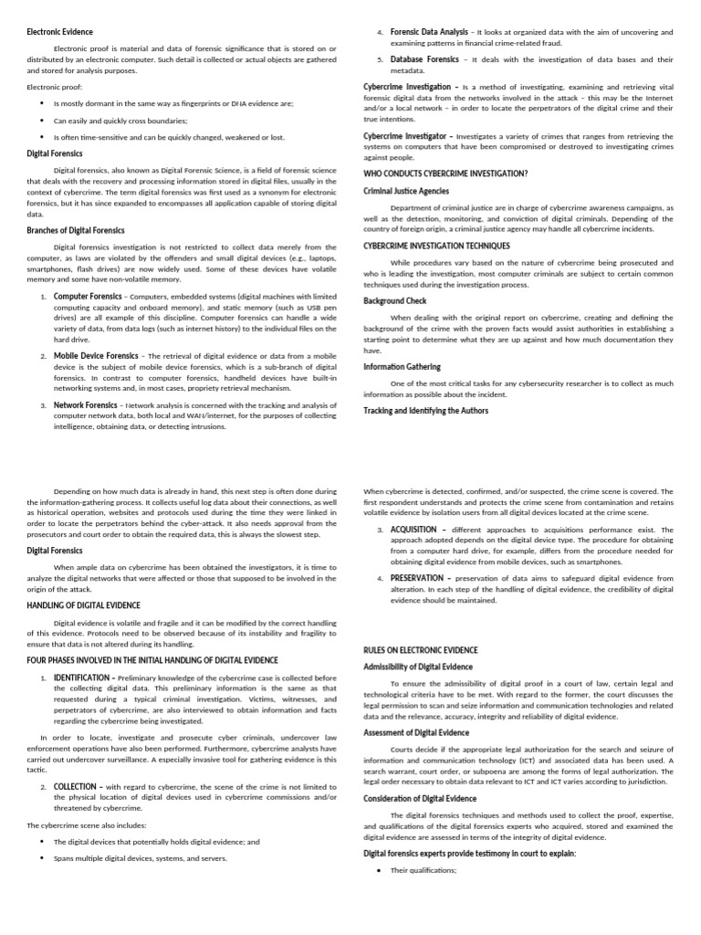 Rules on Electronic Evidence Cybercrime | PDF | Digital Forensics | Affidavit