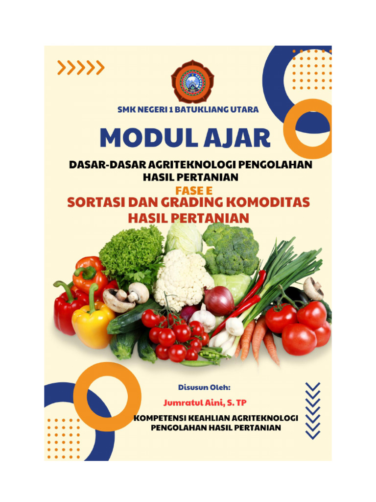 Modul Ajar Sortasi dan Grading Pertanian | PDF