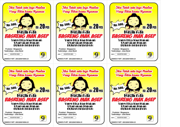 Basreng Mak Asep Hasan | PDF