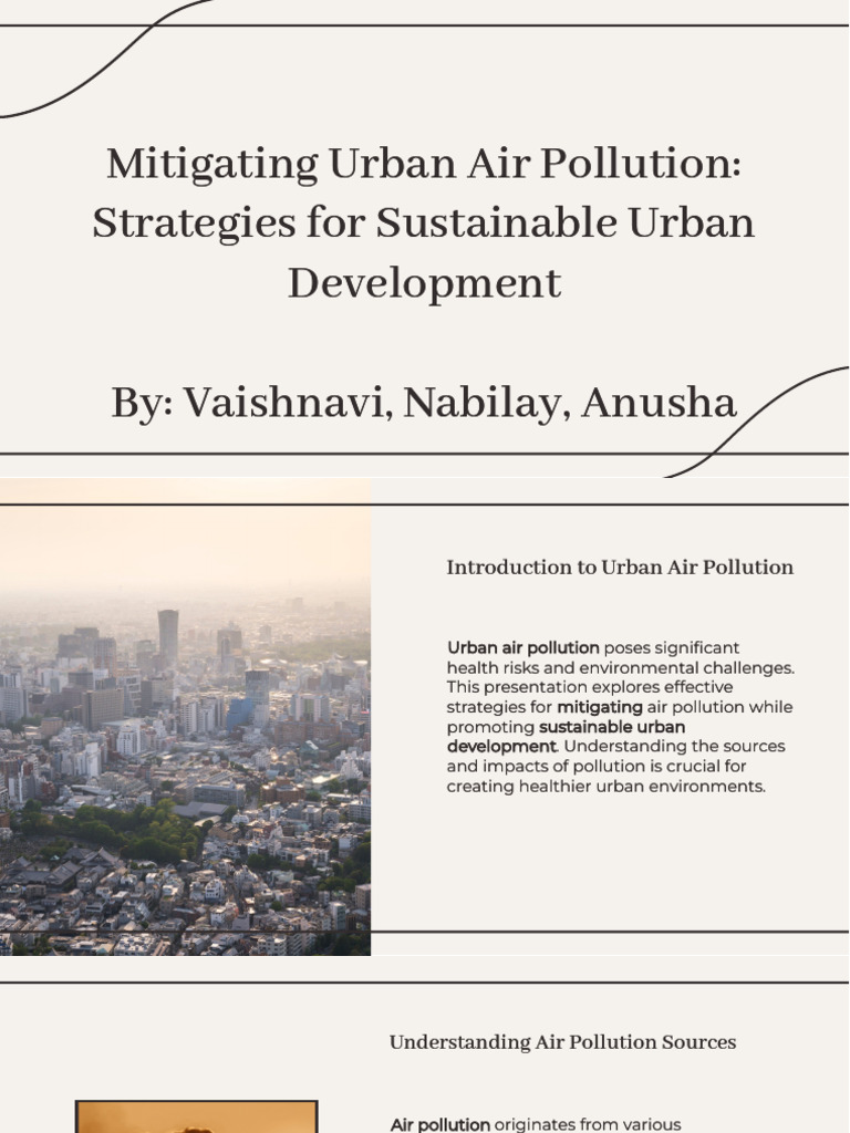 Urban Air Pollution Mitigation Strategies | PDF | Air Pollution ...