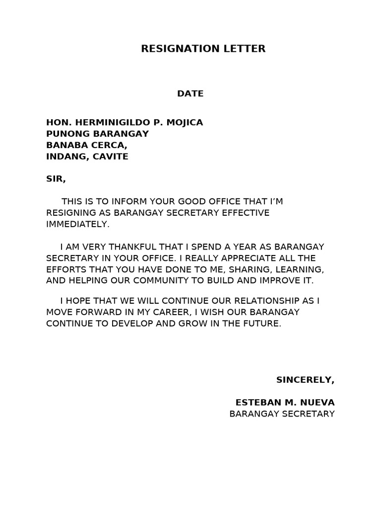 Resignation and Assumption Certificates | PDF