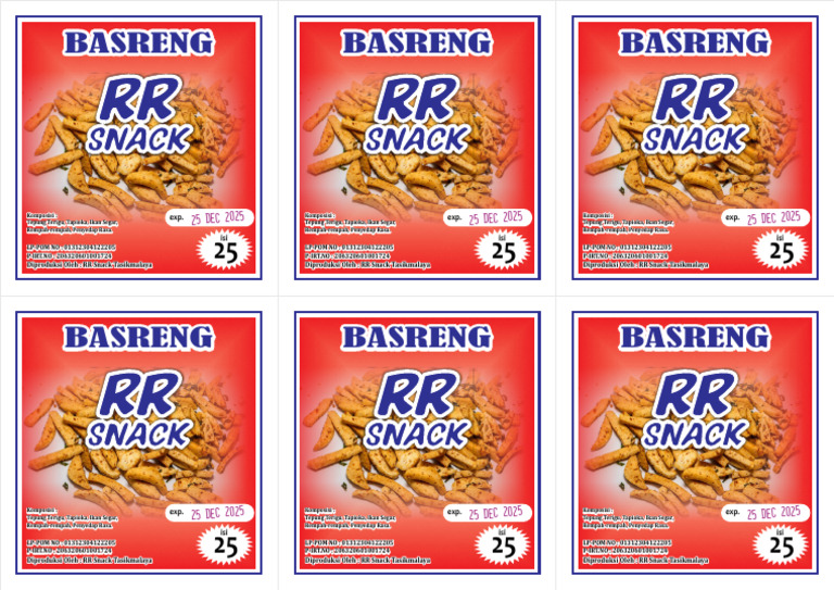 BASRENG RR SNACK | PDF