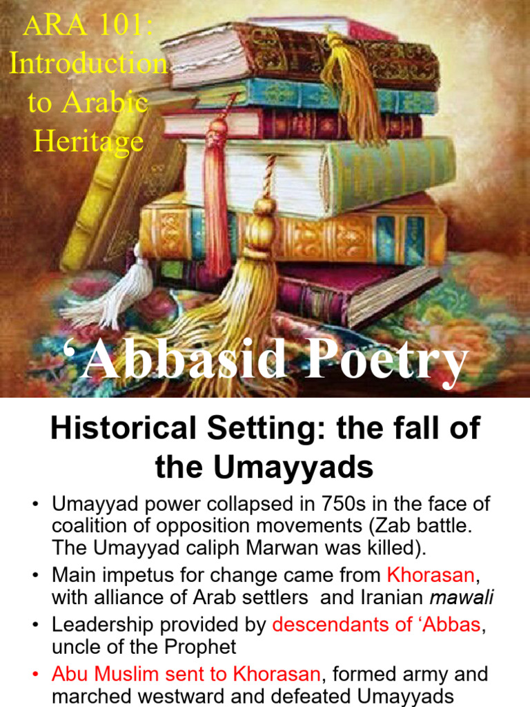'Abbasid Poetry & Cultural Shifts | PDF | Arabs