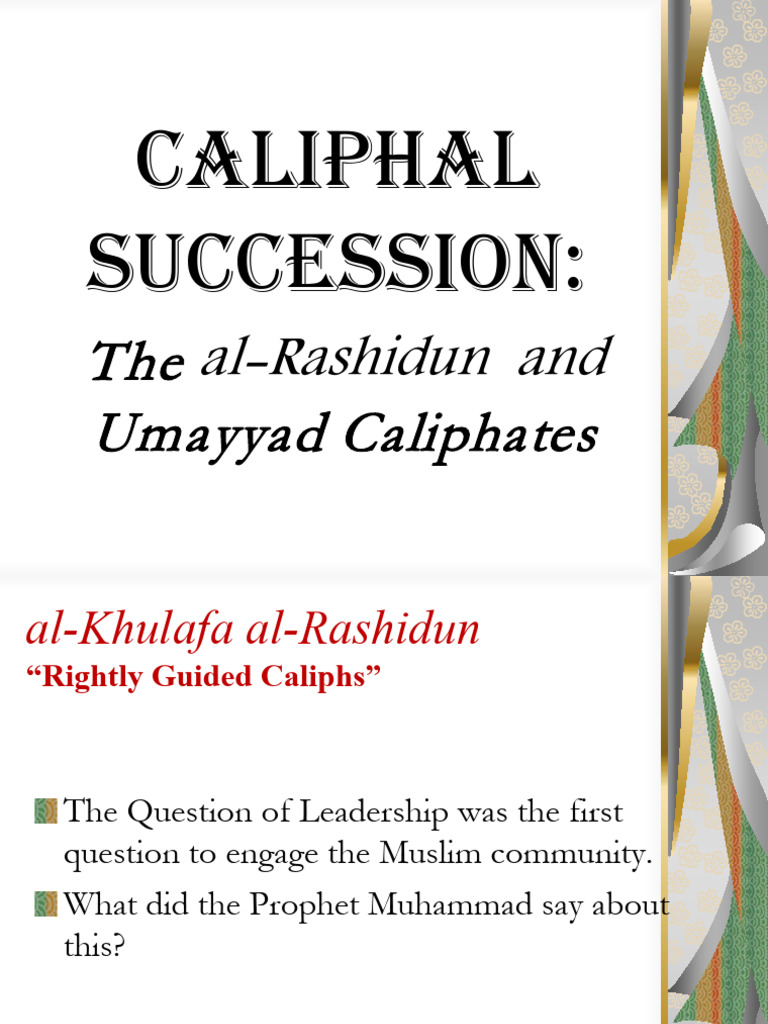 06a - ARA 101 Al-Rashidun and Umayyad Caliphates History | PDF ...