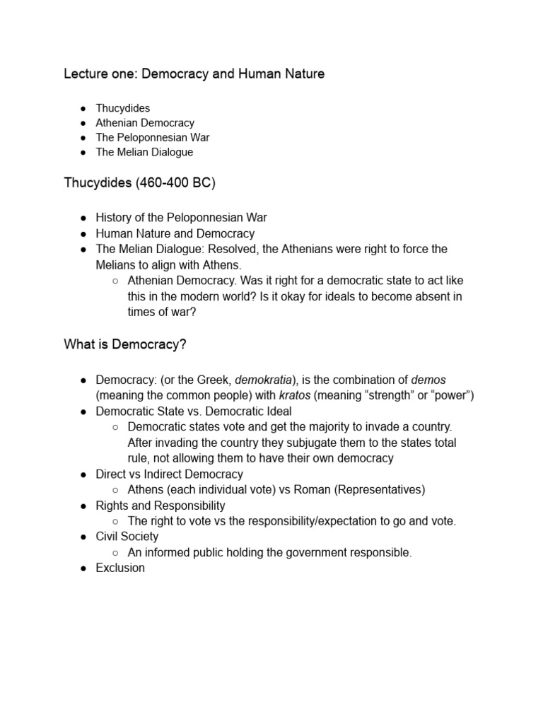 Principles of Democracy | PDF | Classical Antiquity | Ancient Greece