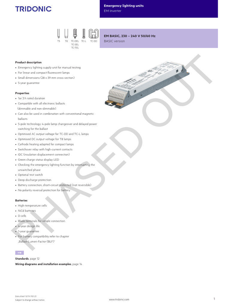 EM_BASIC_en | PDF | Fluorescent Lamp | Components