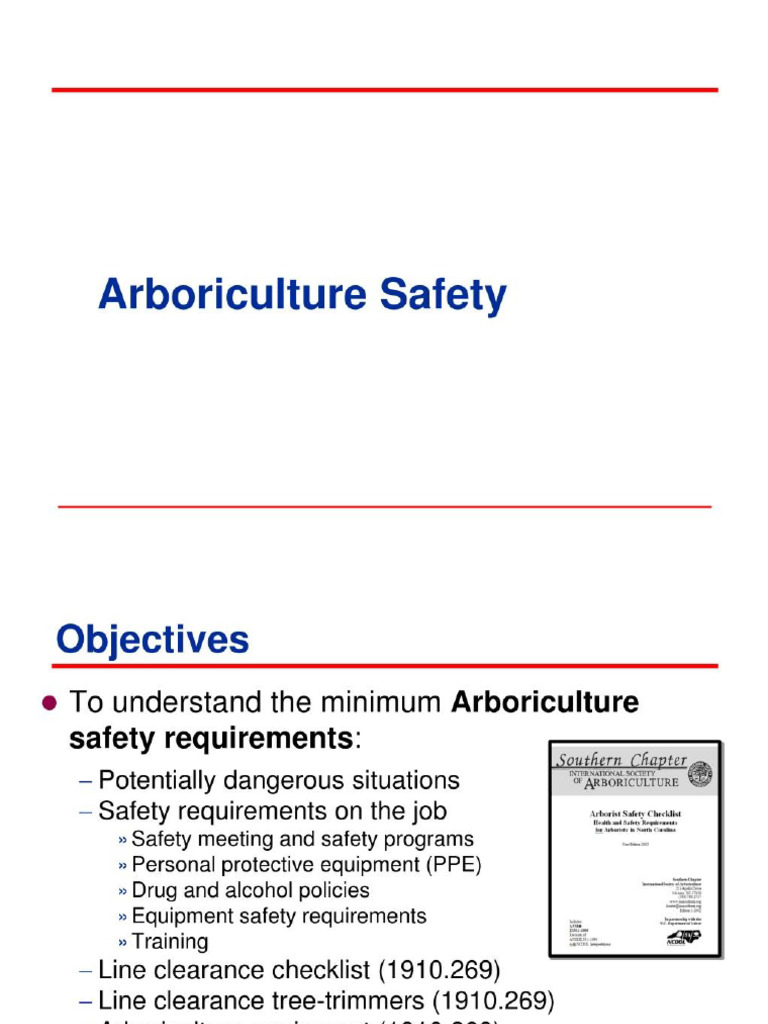 Safety in Arboriculture | PDF