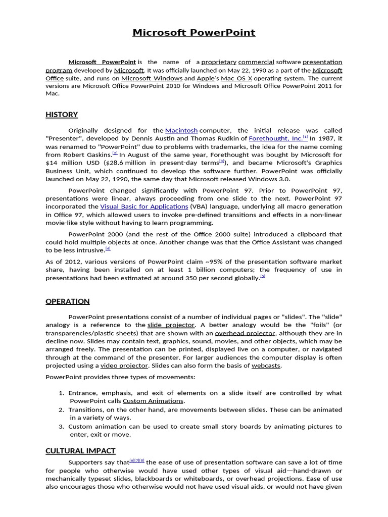 Microsoft PowerPoint | PDF | Microsoft Power Point | Microsoft Office