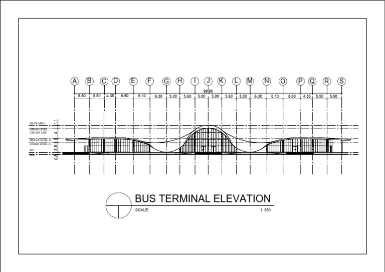 Bus Terminal Elevation Details | PDF