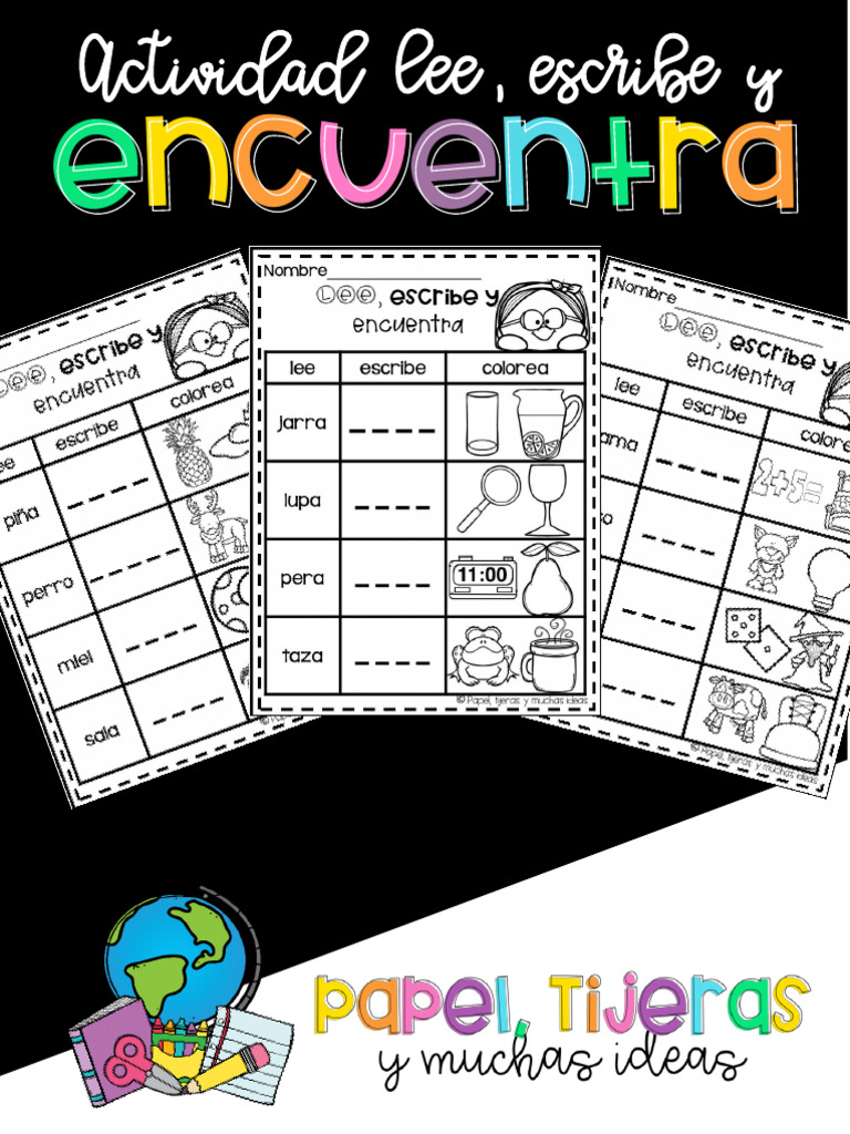 Lee, Escribe y Encuentra Actividades | PDF