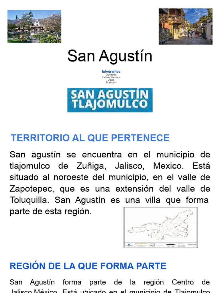 San Agustín: Ubicación y Atractivos en Jalisco | PDF