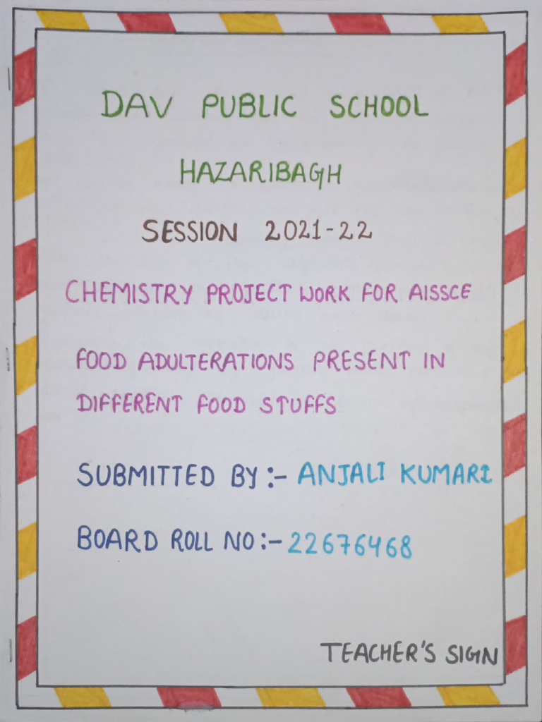 Chemistry Project Work (Roll No. - 15-21) | PDF