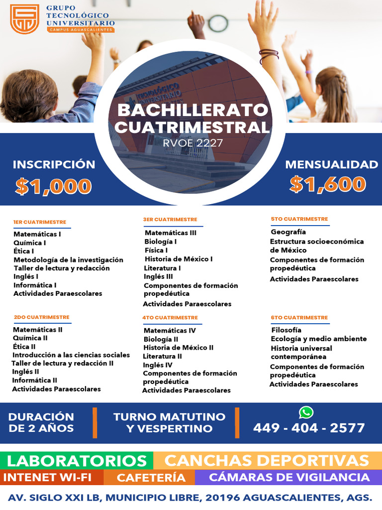 Bachillerato Cuatrimestral | PDF