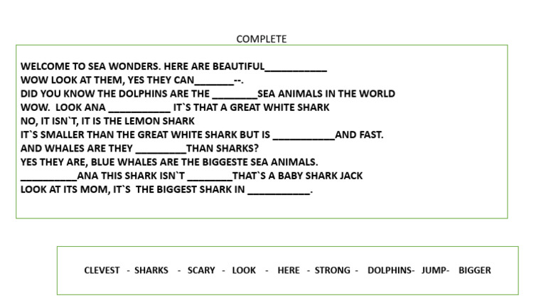 Sharks | PDF