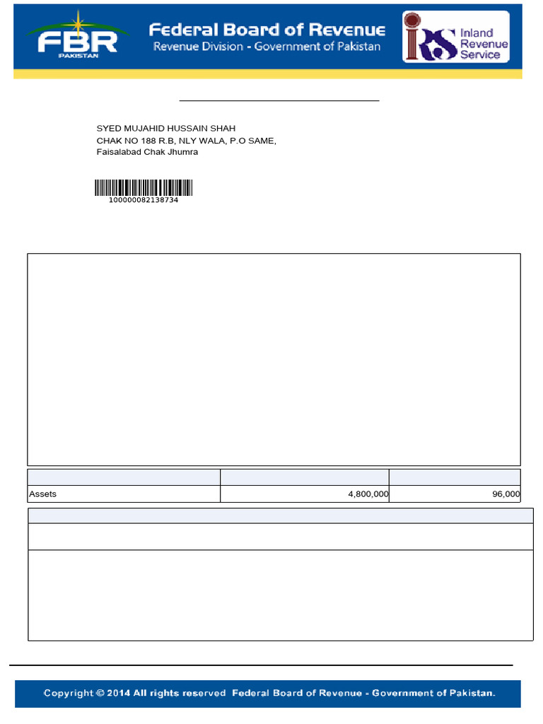 Tax Notice for Nil Return 2019 | PDF | Taxes | Economies