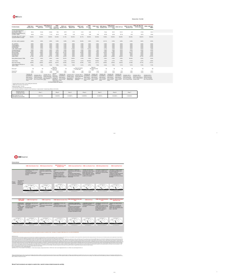 HSBC Fund Portfolio Overview 2024 | PDF | Money Market Fund | Bonds (Finance)