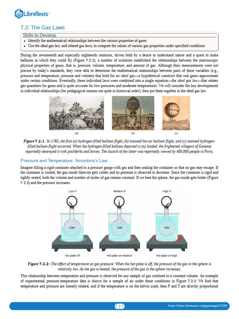 7.2! The Gas Laws | PDF | Gases | Scuba Diving