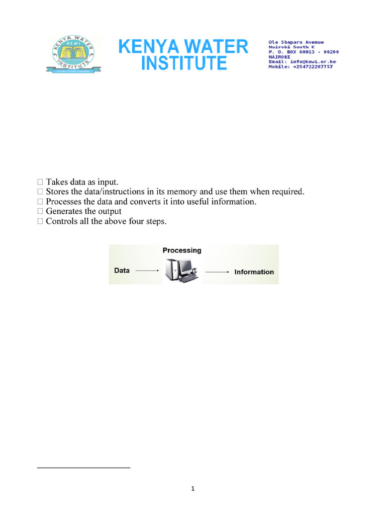 DIGITAL LITERACY NOTES | PDF | Byte | Computer Data Storage