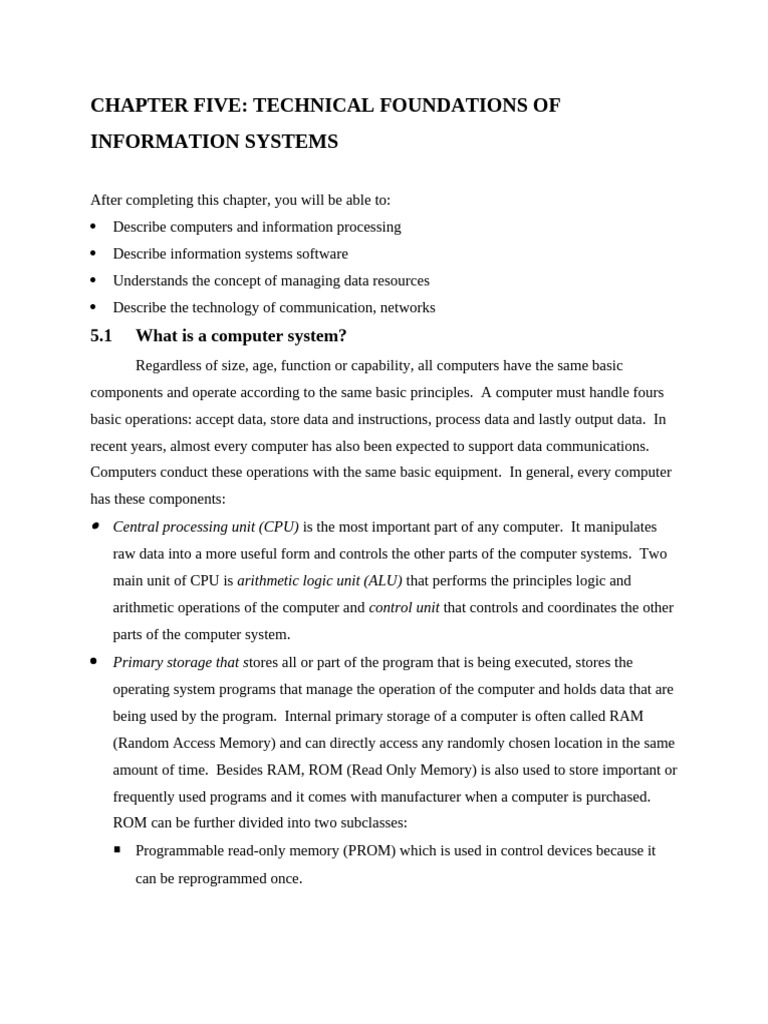 CHAPTER FIVE Technical Foundations | PDF | Computer Network | Databases