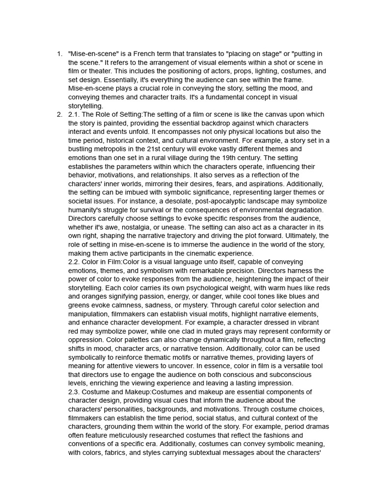 Seminar 3 | PDF | Cinematography | Narrative